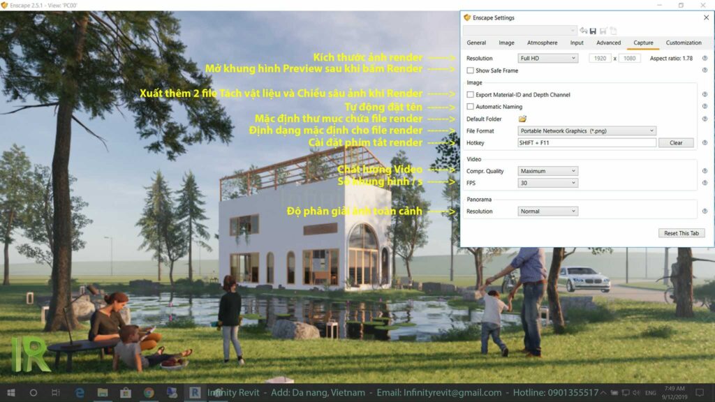 Hướng dẫn tự học Enscape cho Revit - Infinity Revit