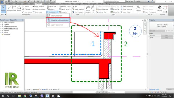 Tạo Hidden line trong Revit - Infinity Revit