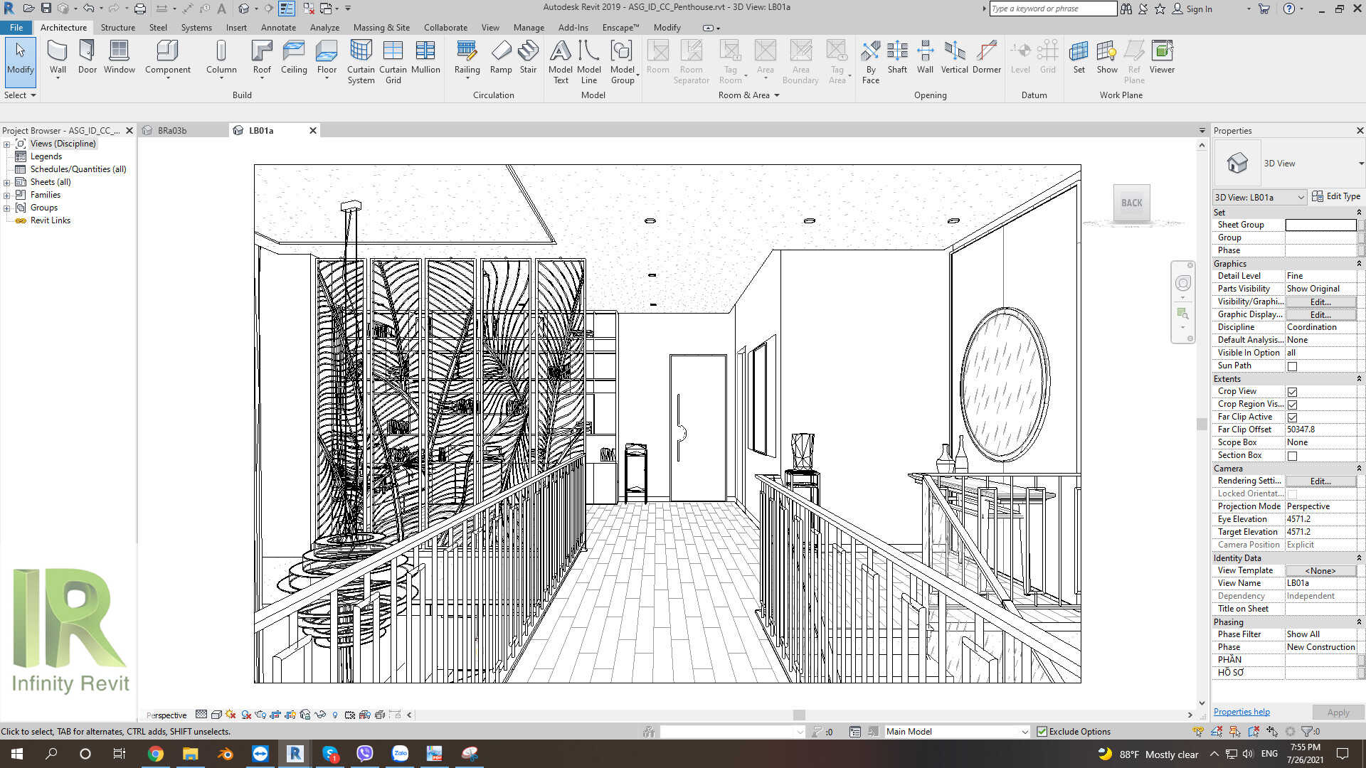 PENT HOUSE - Infinity Revit