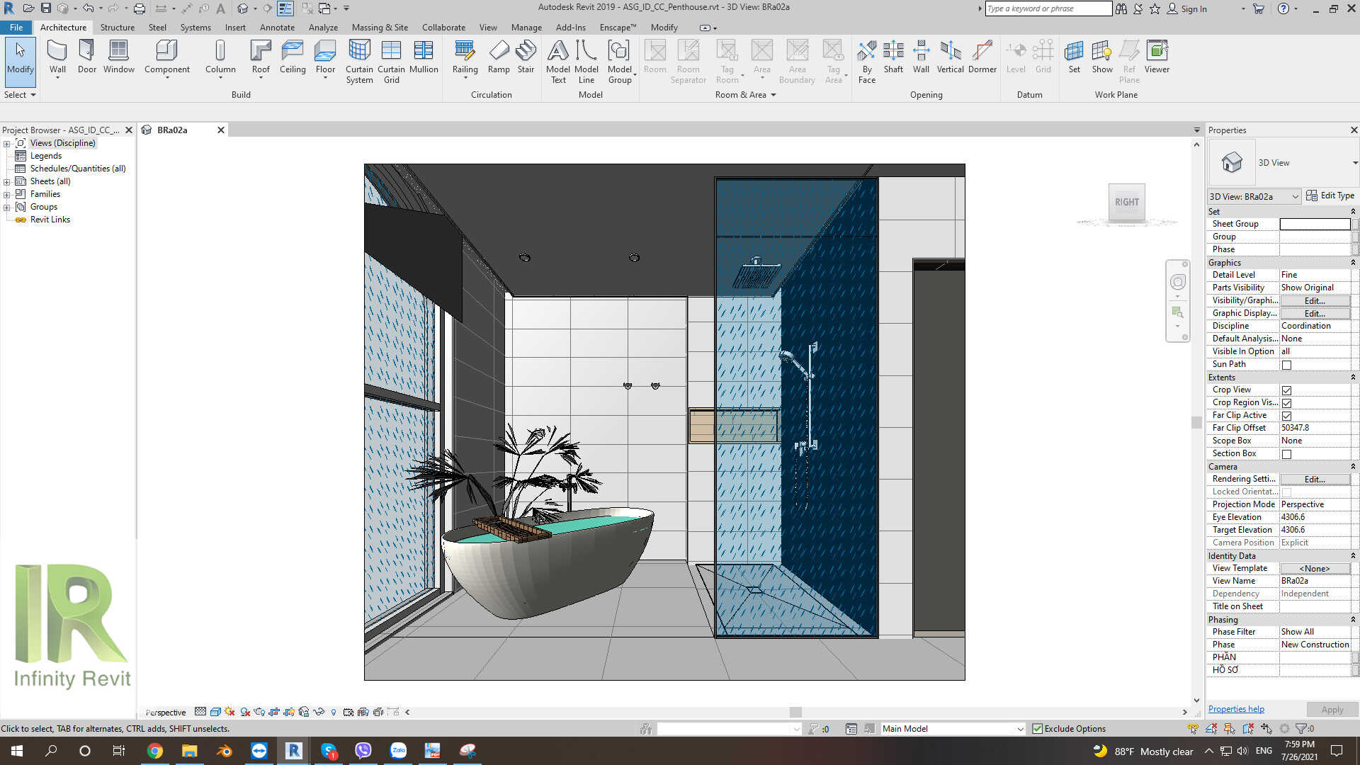 PENT HOUSE - Infinity Revit