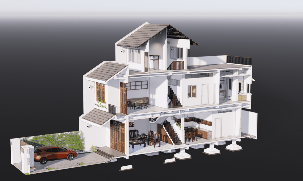 TAY HOUSE - Infinity Revit