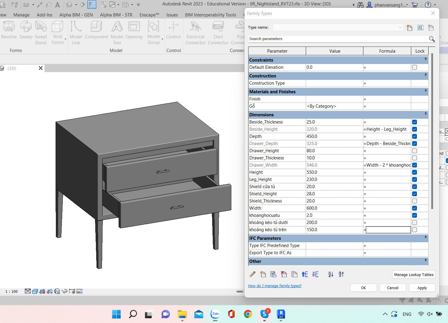 Revit Interior- IRI01 - Infinity Revit