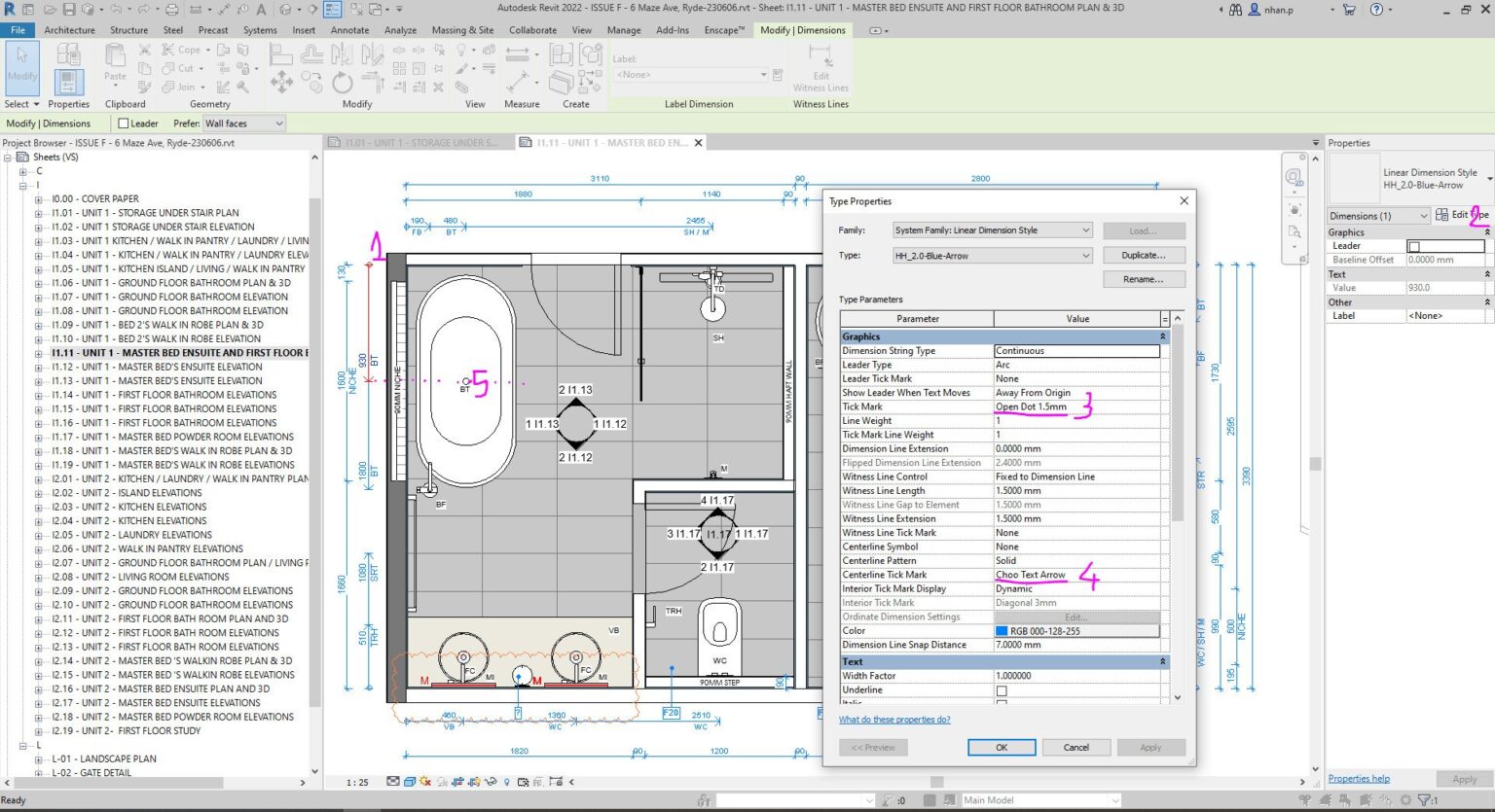 Hướng dẫn Dimension Nâng Cao - Infinity Revit